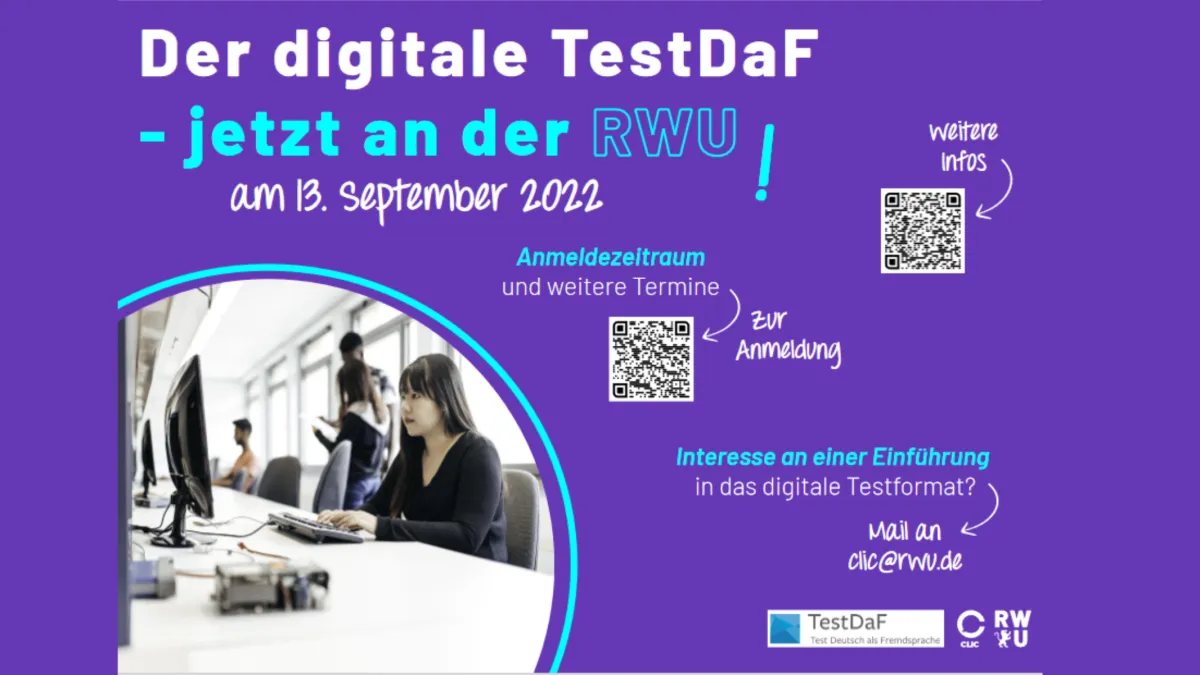 Der Digitale TestDaF an der RWU | RWU Hochschule Ravensburg-Weingarten ...