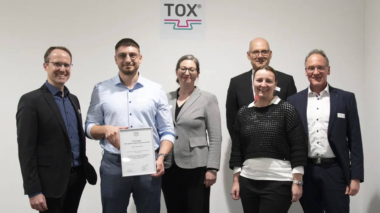 Award ceremony – Paul Hecht receives TOX Applied Engineering Award 2023 ...